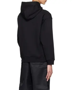 Valentino Garavani Vltn Logo Printed Drawstring Hoodie