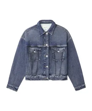 RAG  BONE Rag & Bone Cropped Denim Trucker Jacket
