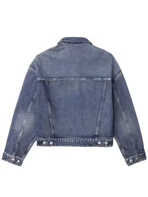 RAG  BONE Rag & Bone Cropped Denim Trucker Jacket