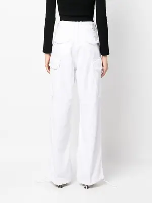 DARKPARK Ripped-detail Wide-leg Cargo Trousers