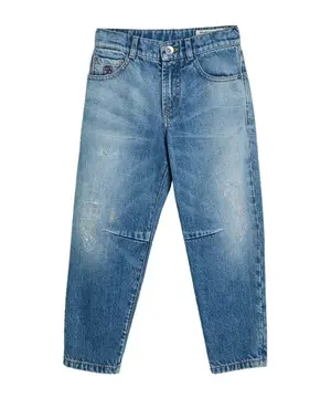 Brunello Cucinelli Ripped Straight-leg Jeans