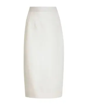 Dolce & Gabbana Pencil Midi Skirt - White