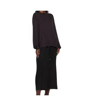 Studio Nicholson Simmons Long Sleeve T-shirt - Black