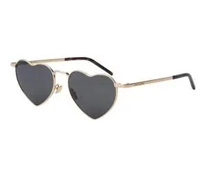 Saint Laurent Loulou Heart Sunglasses - Black