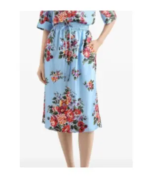 Dolce & Gabbana Floral Printed Midi Skirt