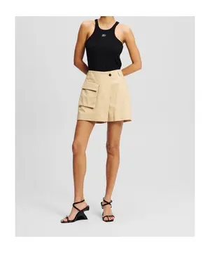 Karl Lagerfeld Patch Pocket Skort - Nomad