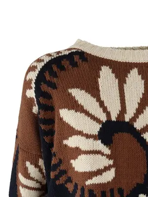 Max Mara Patterned Crewneck Jumper - No
