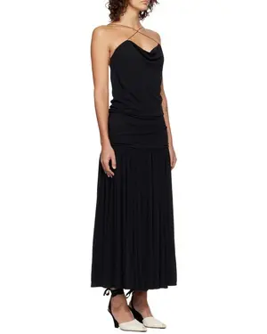 Jacquemus Abiha Gathered Waist Low-back Maxi Dress