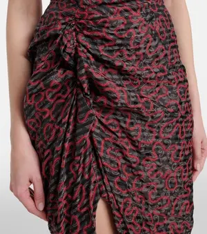 VIVIENNE WESTWOOD Panther Printed Midi Dress - Red