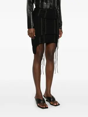 Helmut Lang Asymmetric Aviator Skirt