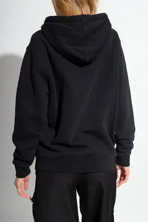 Off-White Graphic Print Logo Embroidered Hoodie
