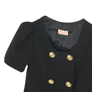 Elisabetta Franchi Double-breasted Mini Dress With Gold Buttons
