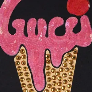 Gucci Ice Cream Sequin Embroidered T-shirt - No