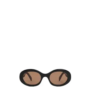 Celine Triomphe 01 Acetate Sunglasses - Brown