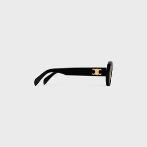 Celine Triomphe 01 Acetate Sunglasses - Brown