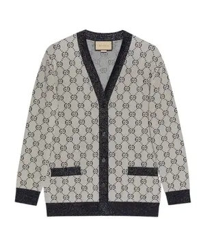 GUCCI Gucci GG Cotton Jacquard Cardigan