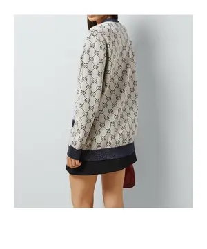 Gucci Gg Cotton Jacquard Cardigan