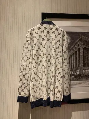Gucci Gg Cotton Jacquard Cardigan