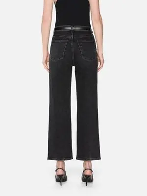 FRAME High-waisted Straight Leg Jeans