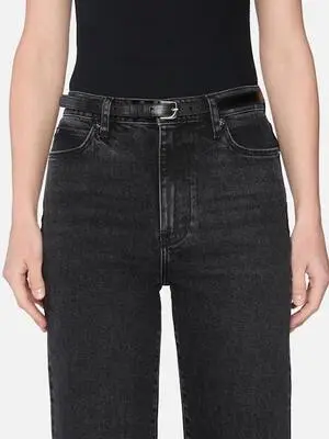 FRAME High-waisted Straight Leg Jeans