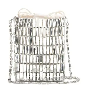 SELF-PORTRAIT Embellished Drawstring Mini Bag