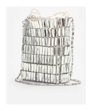 SELF-PORTRAIT Embellished Drawstring Mini Bag