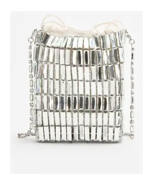SELF-PORTRAIT Embellished Drawstring Mini Bag