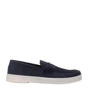 Prada Logo Detailed Loafers - Blue