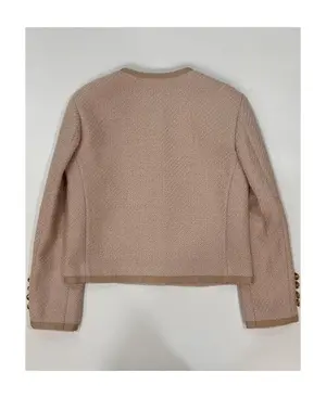 MIUCCIA Logo Round Collar Casual Jacket