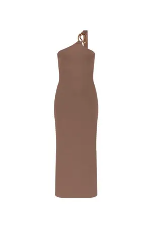 Cult Gaia Asymmetrical One-shoulder Midi Dress