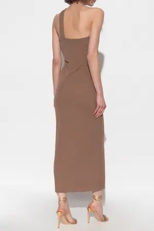 Cult Gaia Asymmetrical One-shoulder Midi Dress