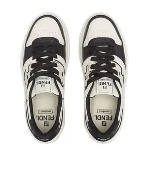 Fendi Low-top Sneakers With Ff Decal - Black