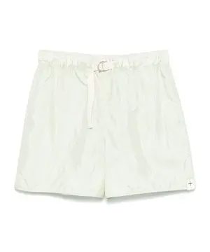 JIL SANDER Belted Straight-leg Shorts - White