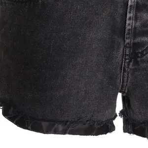 Miu Miu Low Waist Denim Shorts With Logo Detail