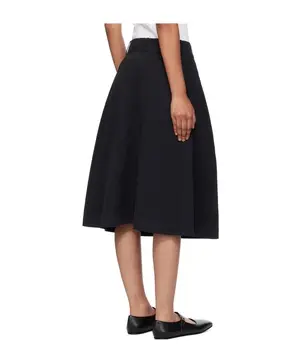 A.p.c. Pleated Cotton Midi Skirt