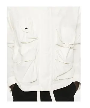 Stone Island Zip Up Jacket With Stand Collar