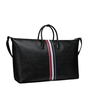 Thom Browne Duffle Bag With Signature Stripe