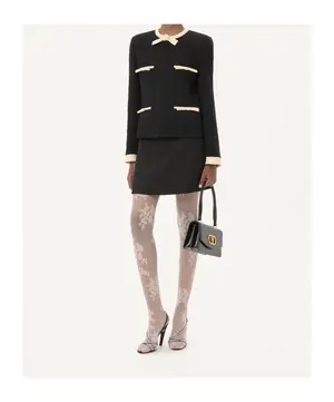 Valentino Garavani Crepe Couture Bow Detailed Mini Skirt