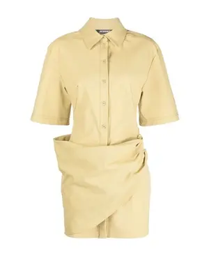 Jacquemus JACQUEMUS Draped Mini Shirt Dress No