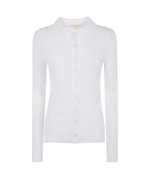 Michael Kors Ribbed Button-up Cardigan - No