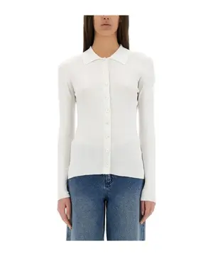 Michael Kors Ribbed Button-up Cardigan - No