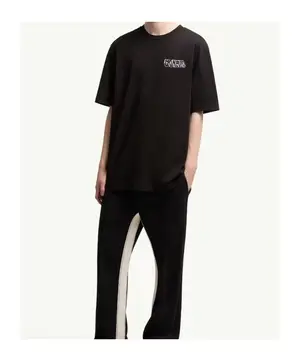 Moncler Sketch Embroidered Logo Crewneck T-shirt - Black