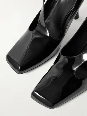 Khaite Square-toe High Heel Pumps With Side Cut-outs