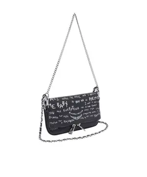 Zadig&Voltaire Graffiti Chain Shoulder Bag