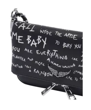 Zadig&Voltaire Graffiti Chain Shoulder Bag