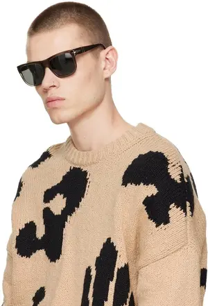 Persol Rectangle Logo Sunglasses - Gray