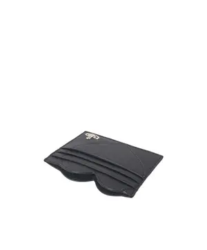 VIVIENNE WESTWOOD Heart Logo Card Holder Wallet - Black