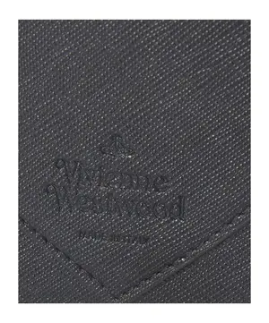 VIVIENNE WESTWOOD Heart Logo Card Holder Wallet - Black