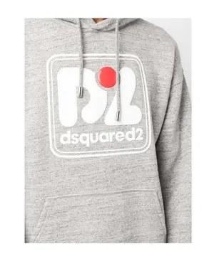 Dsquared2 Logo Printed Drawstring Hoodie