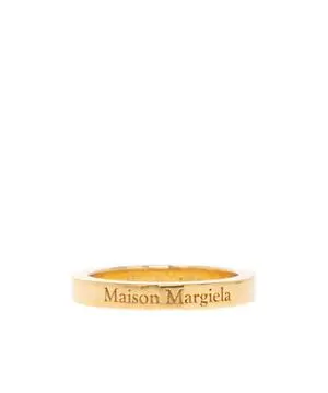 MAISON MARGIELA Engraved Logo Ring - Yellow